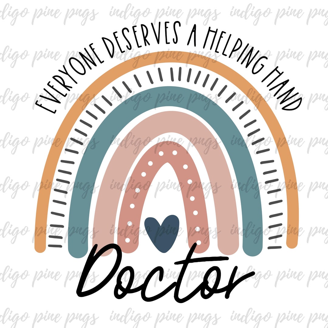 Doctor PNG, Doctor SVG, Boho Rainbow, Doctor Sublimation Design, Doctor ...