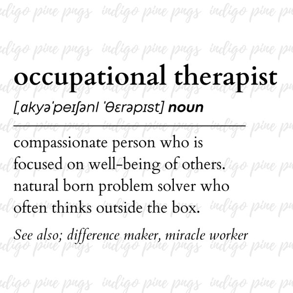 Occupational Therapist Png - Etsy