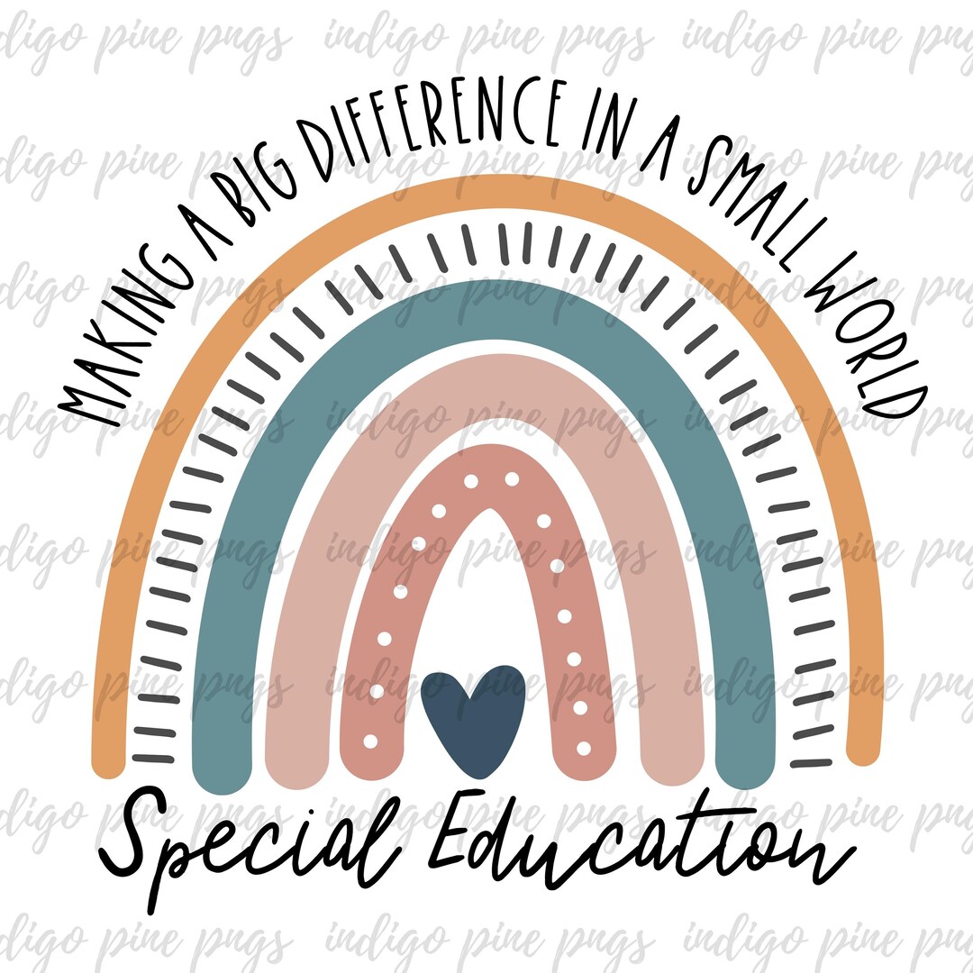 Special ED PNG, Special Education SVG, Special Education Boho Rainbow ...