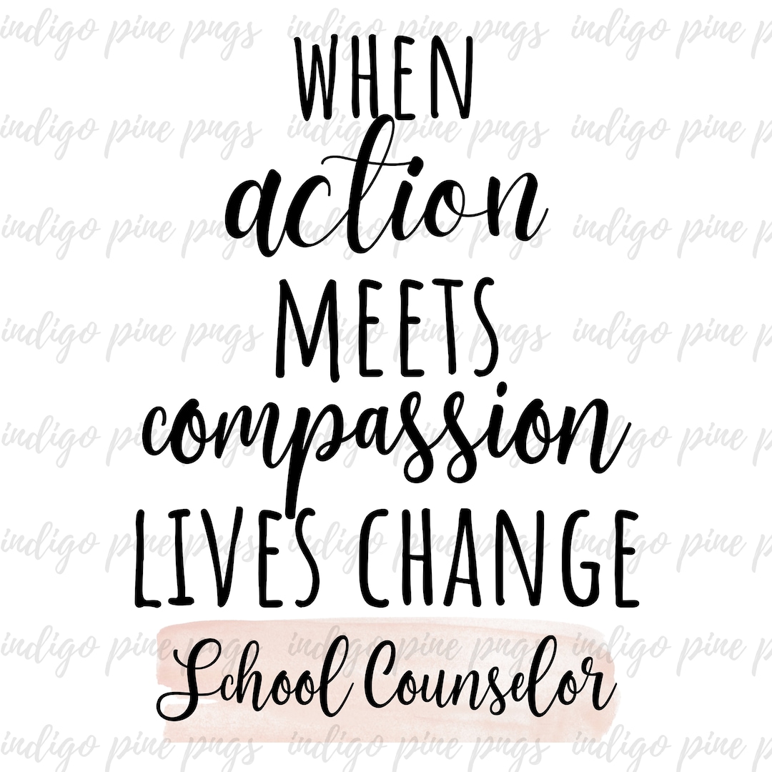 School Counselor Meets Compassion, School Counselor PNG, Counselor ...