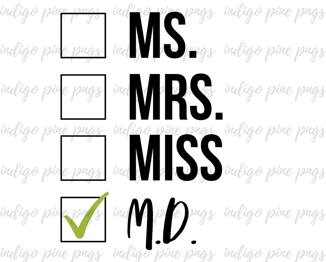 MD SVG, Doctor of Medicine PNG, Md Sublimation Design, Md Digital ...