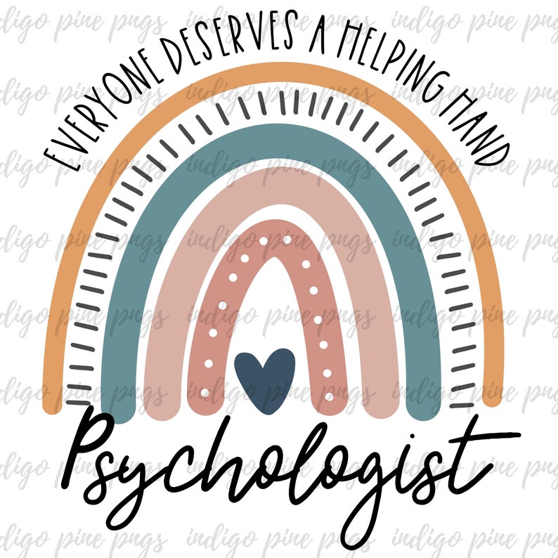 Psychologist PNG Psychologist SVG Psychology Boho Rainbow - Etsy