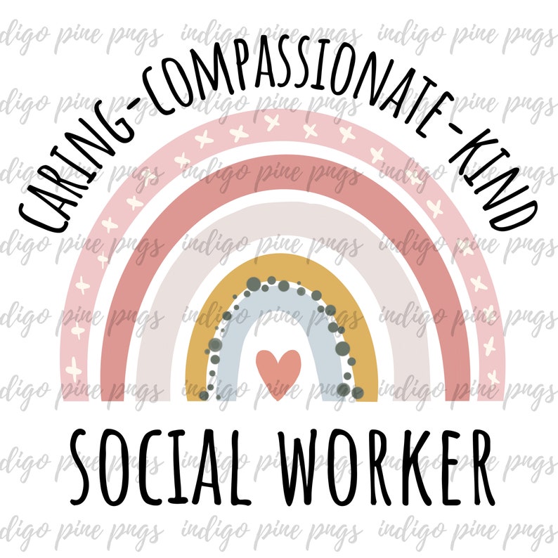 Social Worker Pastel Rainbow Social Worker PNG Social Worker - Etsy UK