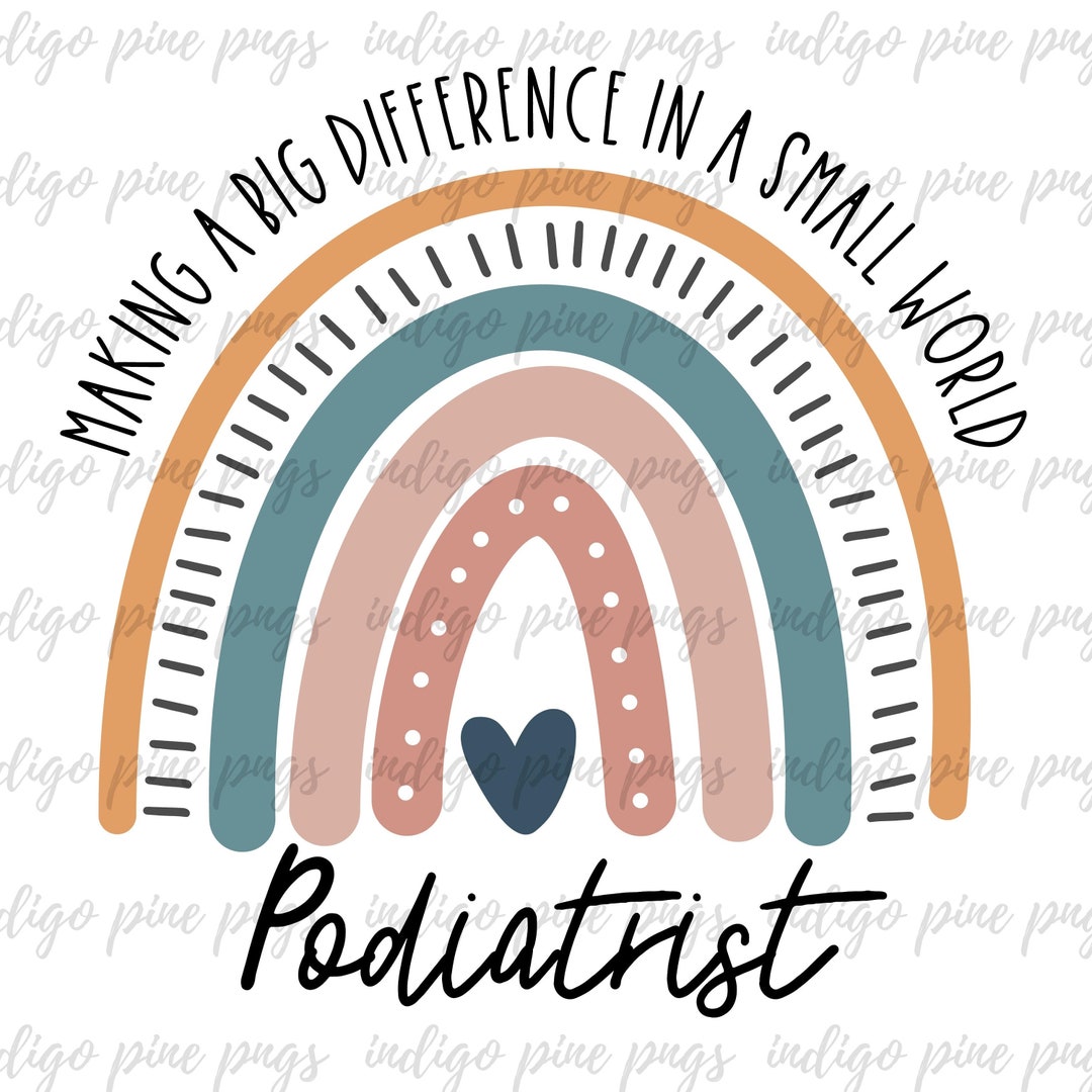 Podiatrist PNG, Podiatrist SVG, Podiatry Boho Rainbow, Sublimation ...