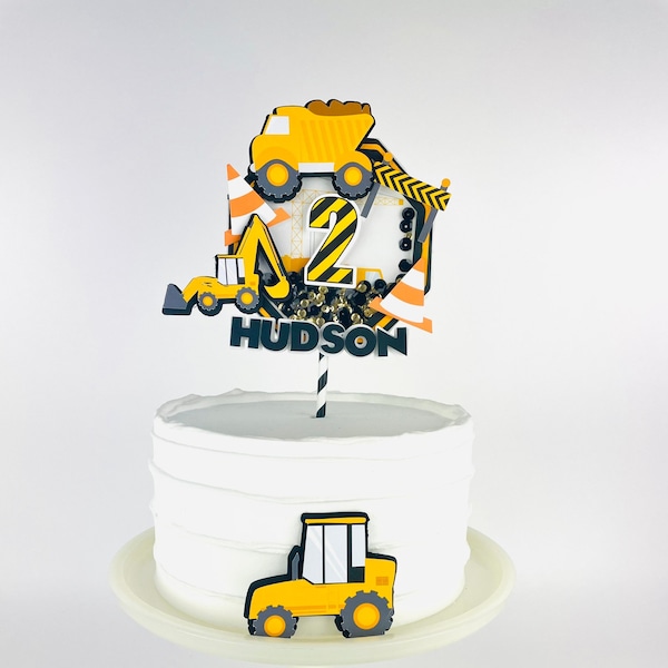 Construction Cake Topper - Etsy