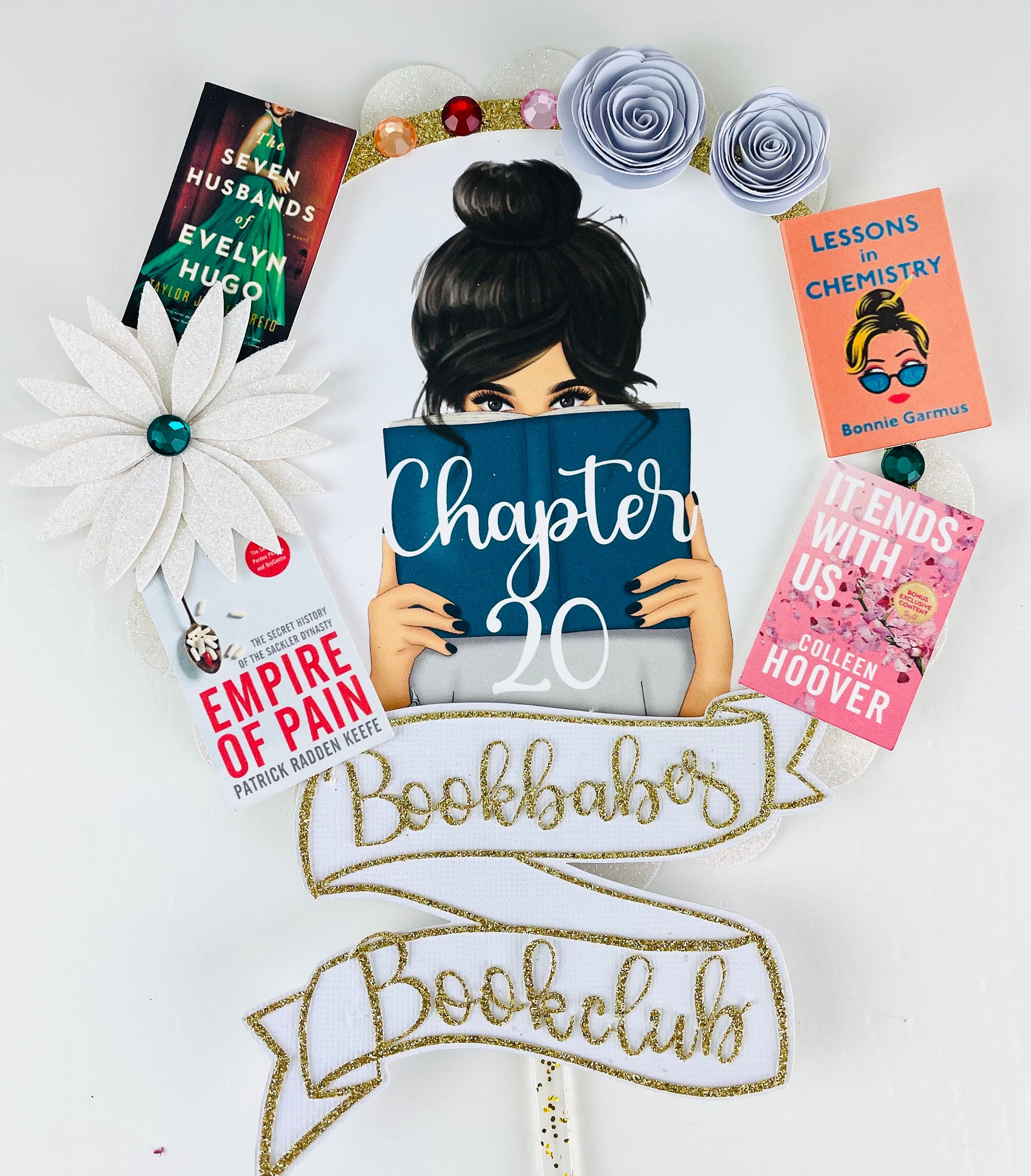 Graduation Cake Topper Book Lover Cake Topper Class of 2024 Graduation ...