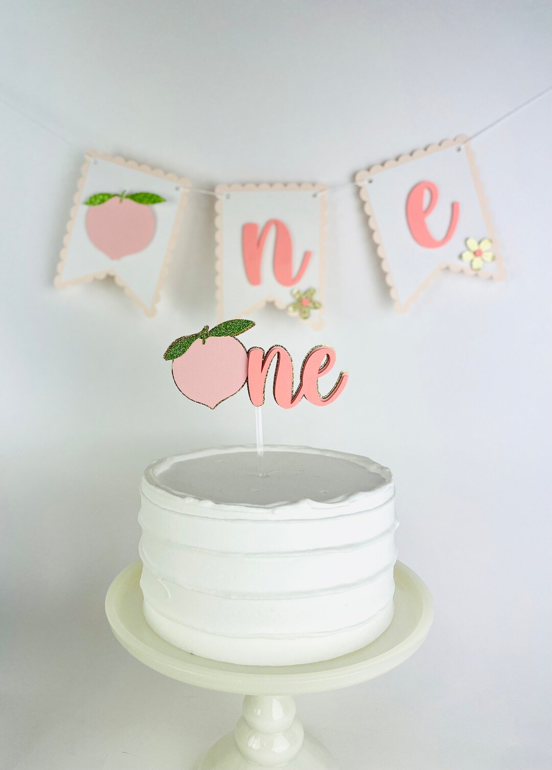 ONE PEACH Cake TOPPER Peach Cake Topper One Sweet Peach Peach Party ...