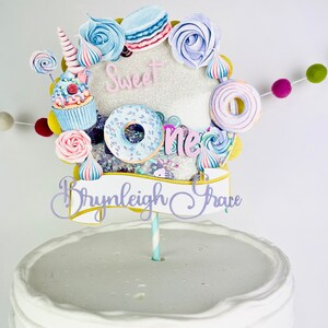 Sweet One Birthday Cake Topper First Birthday Party Decorations First ...