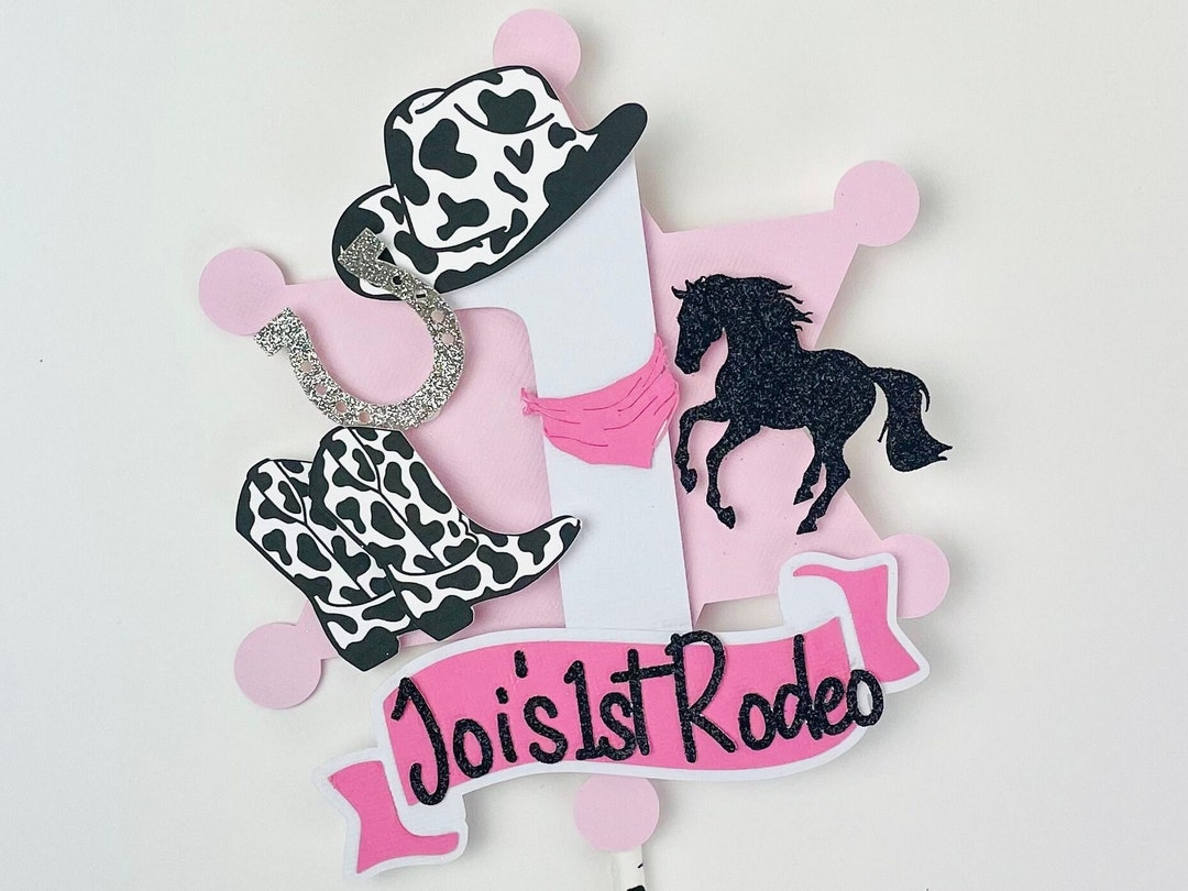 MY FIRST RODEO Cake Topper Western Rodeo Theme Party - Etsy