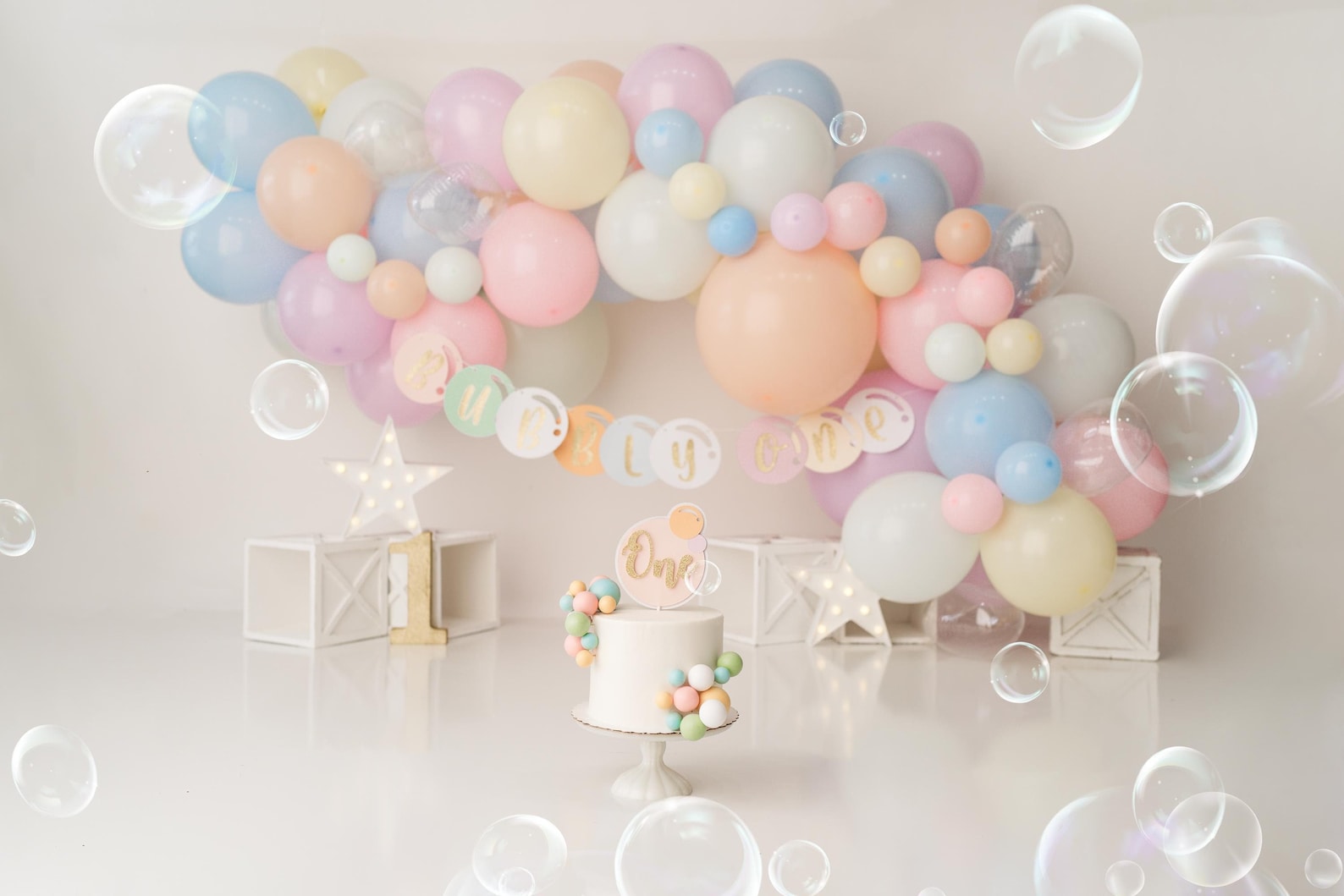 Cake Smash Decor First Birthday Photo Props 1st Birthday Party ...