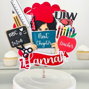 Book Lover Cake Topper Literary Birthday Book Cake Topper 18th Birthday ...