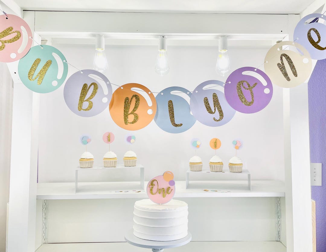 First Birthday Bubble Bundle Bubble Theme Party Decorations 1st ...