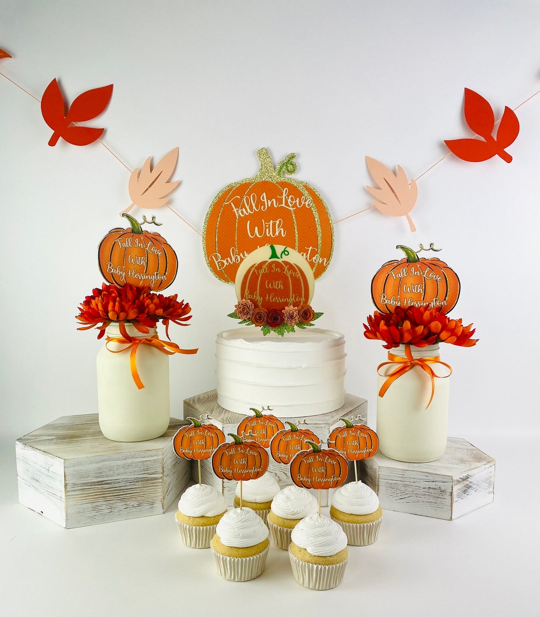 A Little Pumpkin Baby Shower Bundle Fall Baby Shower Decorations for ...