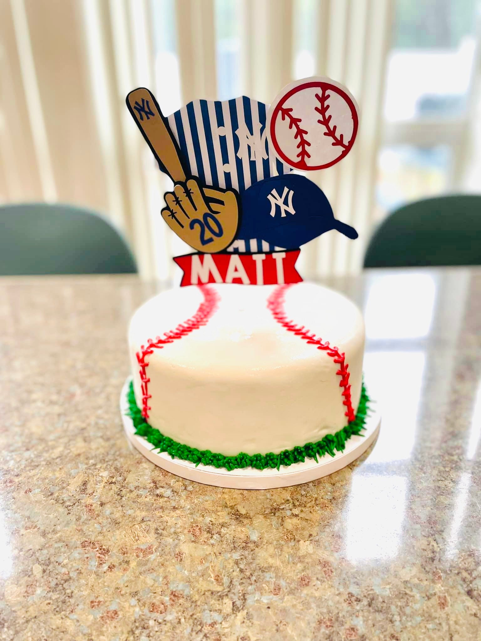 Baseball Cake Topper Personalized Baseball Cake Topper First - Etsy