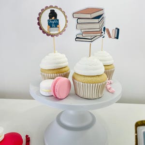 Book Lover Cake Topper Literary Birthday Book Cake Topper 18th Birthday ...