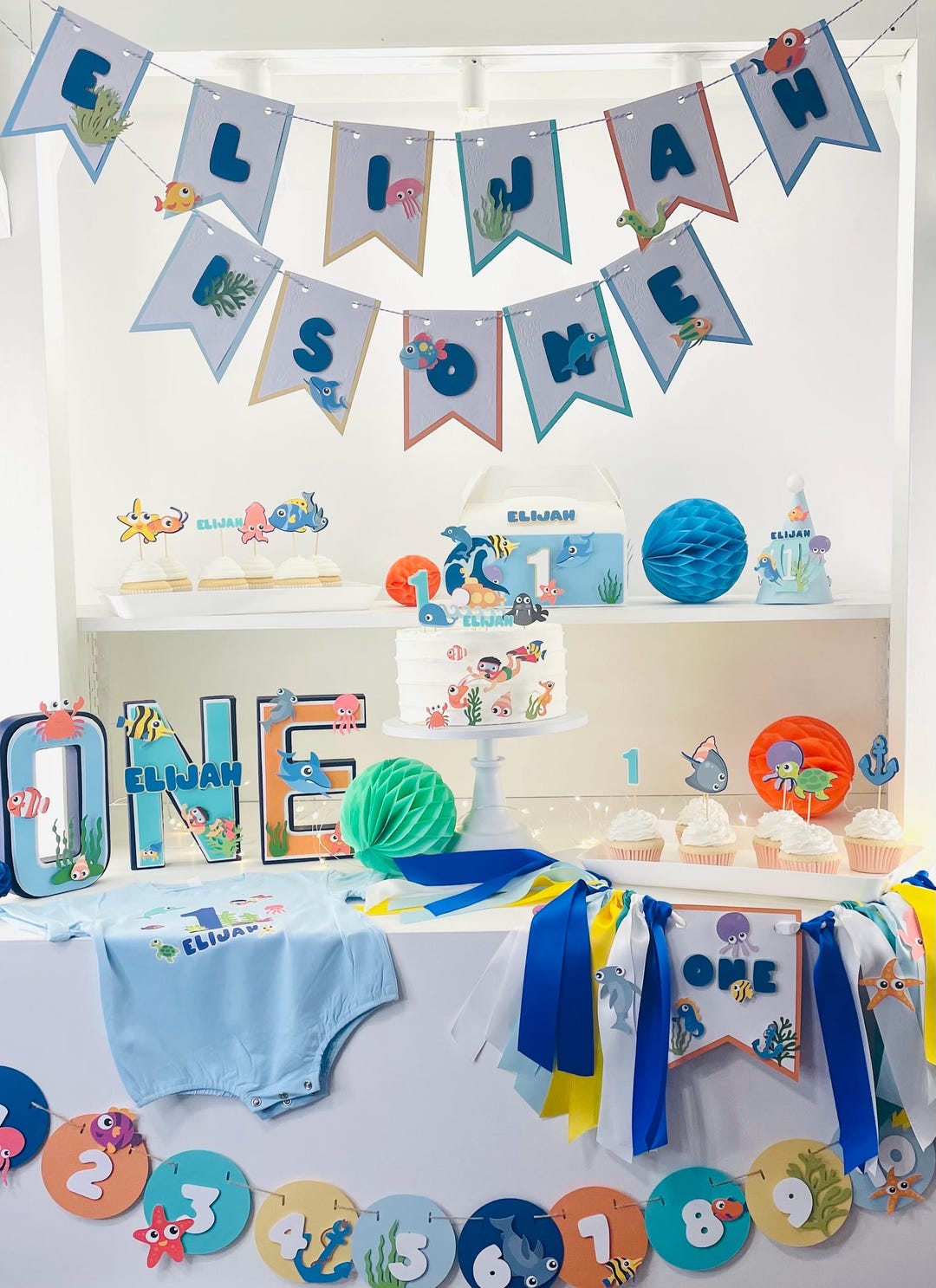Under the Sea Birthday Bundle Ocean First Birthday Sea Creatures ...