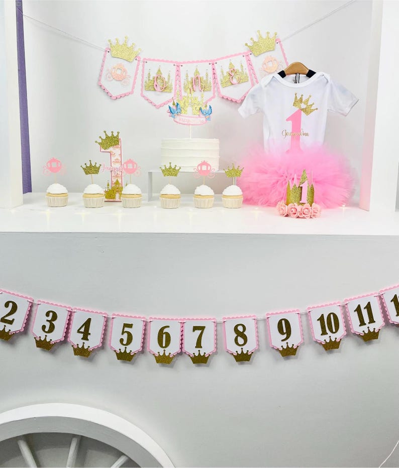 Princess Party Bundle First Birthday Girl Decoration Princess Birthday ...