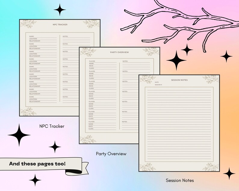 Printable D&D Character Journal - Etsy