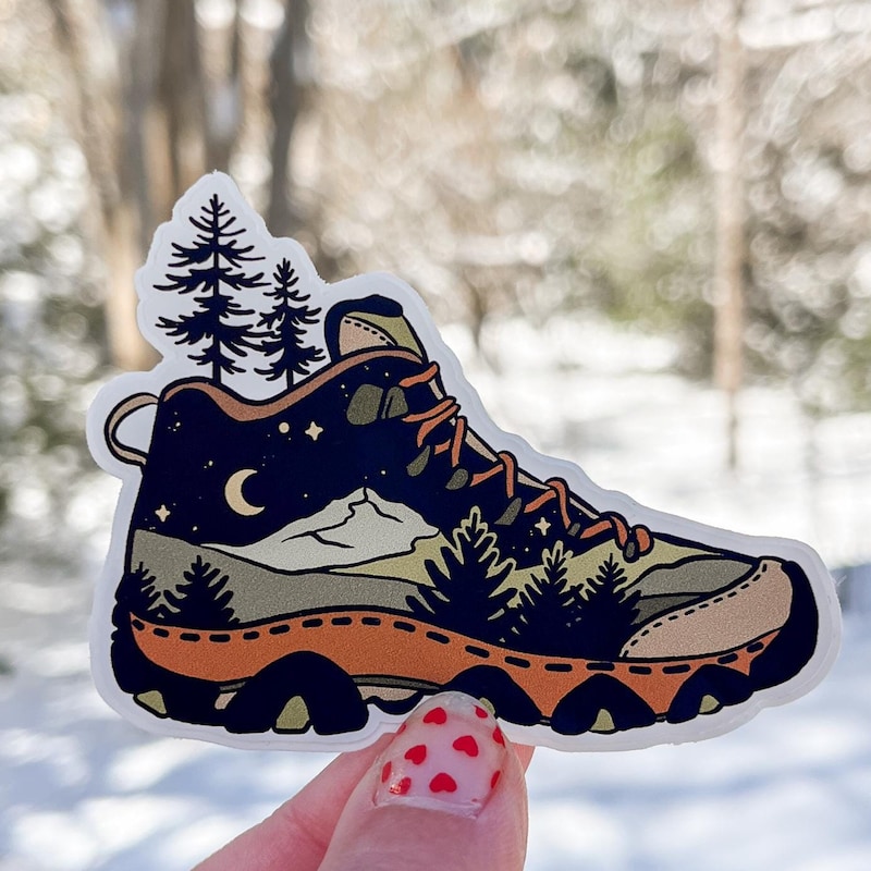 Hiking Sticker - Etsy