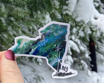 New York NY State Outline Vinyl Decal Sticker - Etsy