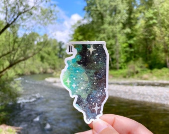 Illinois Sticker Illinois Decal Multiple Sizes Bumper Sticker Water ...