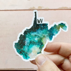West Virginia Sticker, West Virginia Car Decal, WV Sticker, Water ...