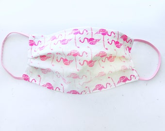 Flamingo face mask | Etsy