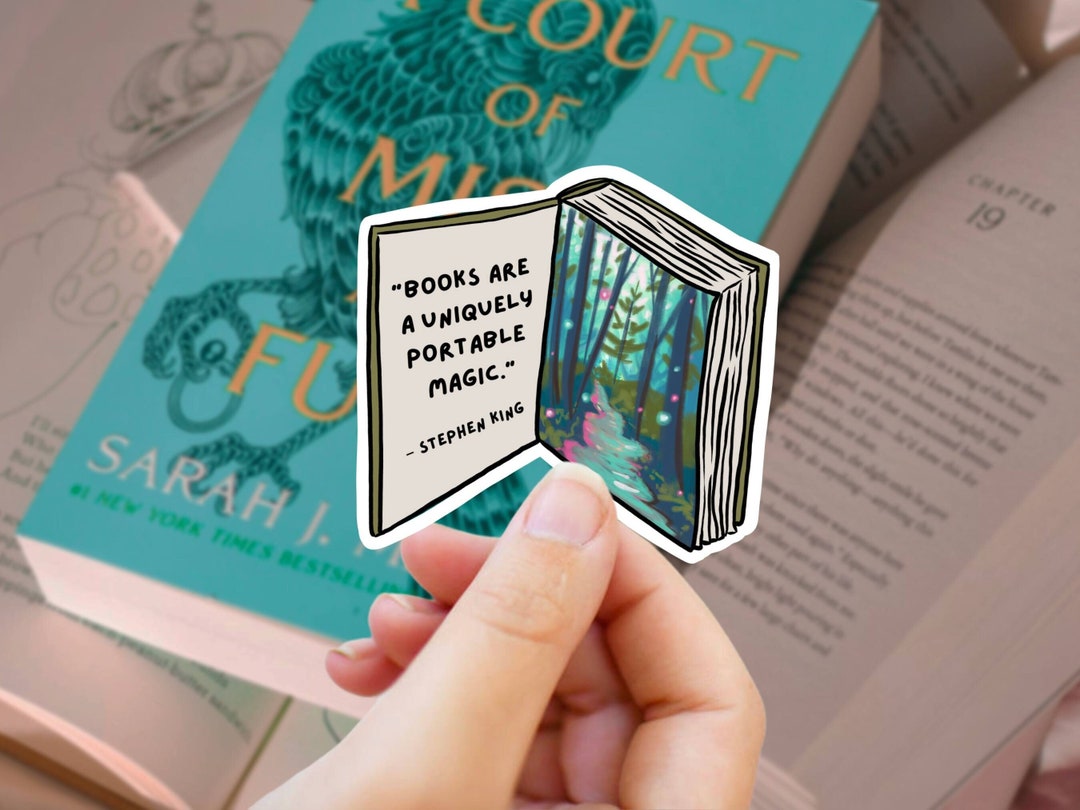 Book Sticker, Reading Quote, Book Club, Bookish Stickers for Water ...