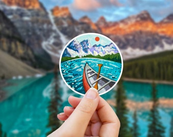Banff National Park Sticker Moraine Lake Canada Sticker - Etsy