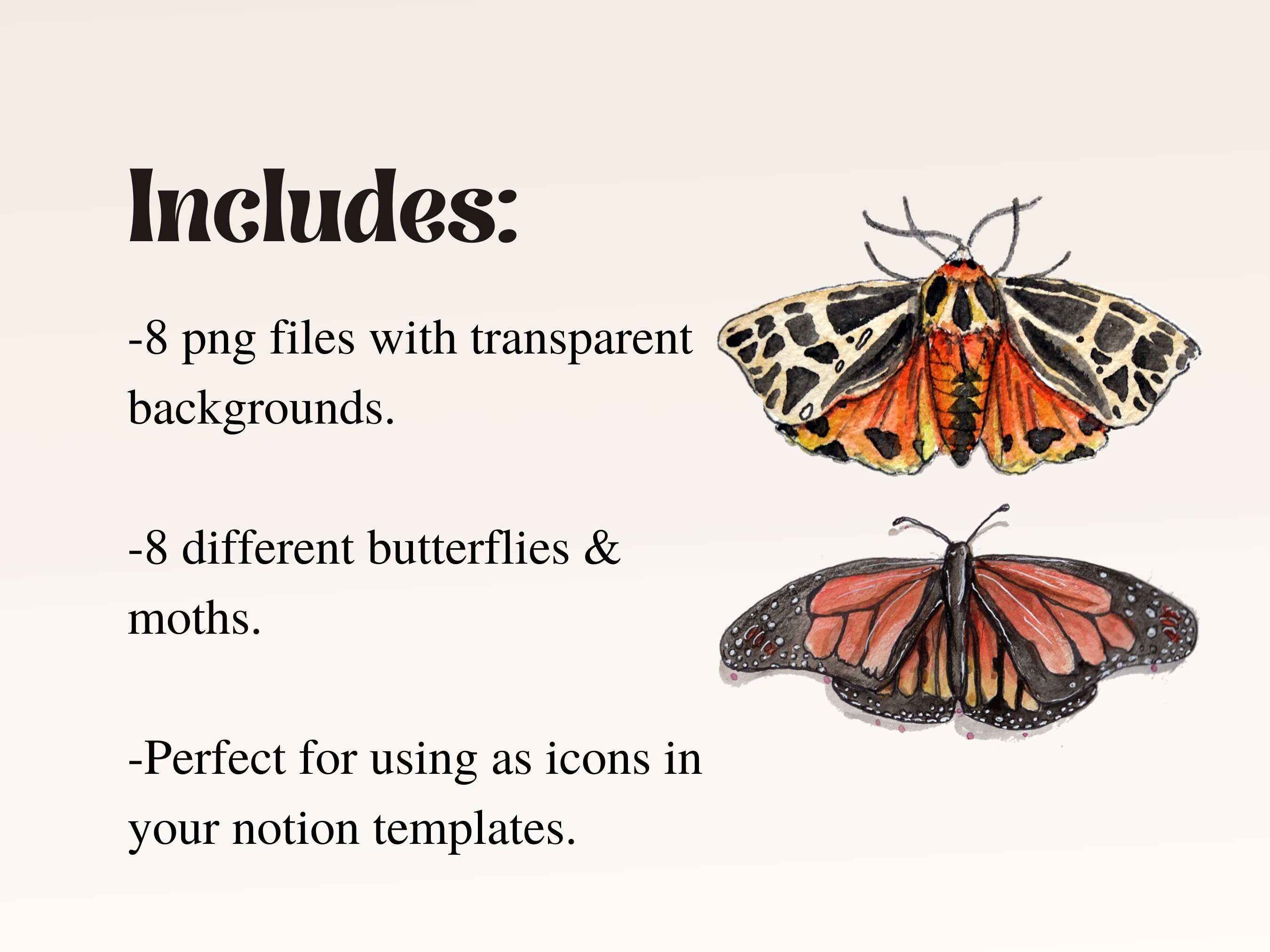 Butterfly Notion Icons Aesthetic Digital Stickers for Life - Etsy