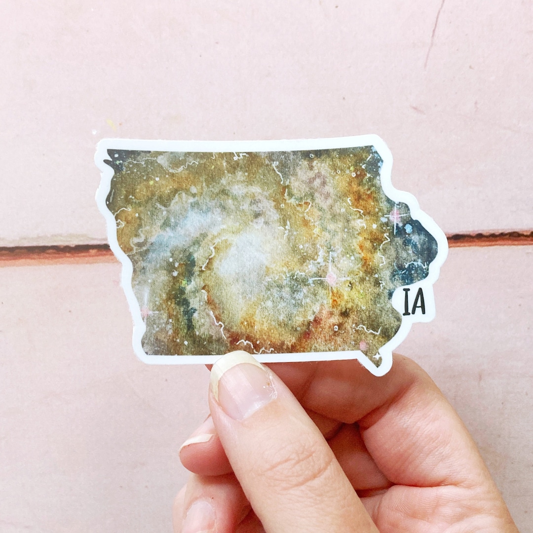 Iowa Sticker, Iowa Decal, Christmas Gift, Des Moines Sticker, Water ...