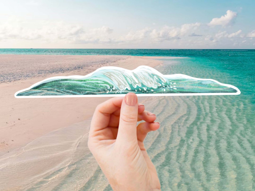 Extra Large Ocean Wave Sticker: Waterproof Vinyl Decal - Etsy