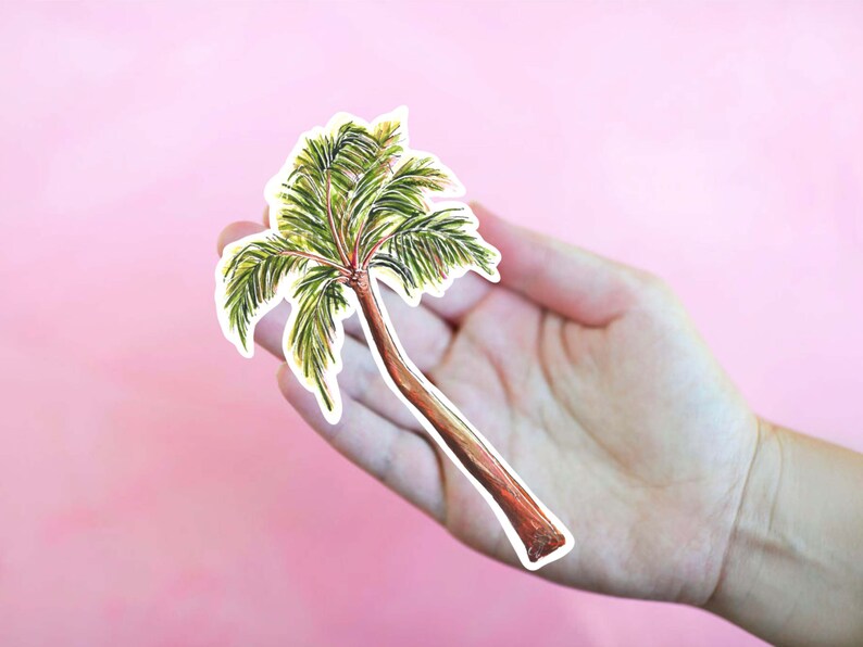 Large Palm Tree Art Sticker Vinyl Waterproof Florida - Etsy