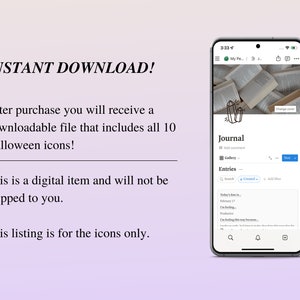 Halloween Witchy Notion Icons - Aesthetic Digital Stickers for Life ...