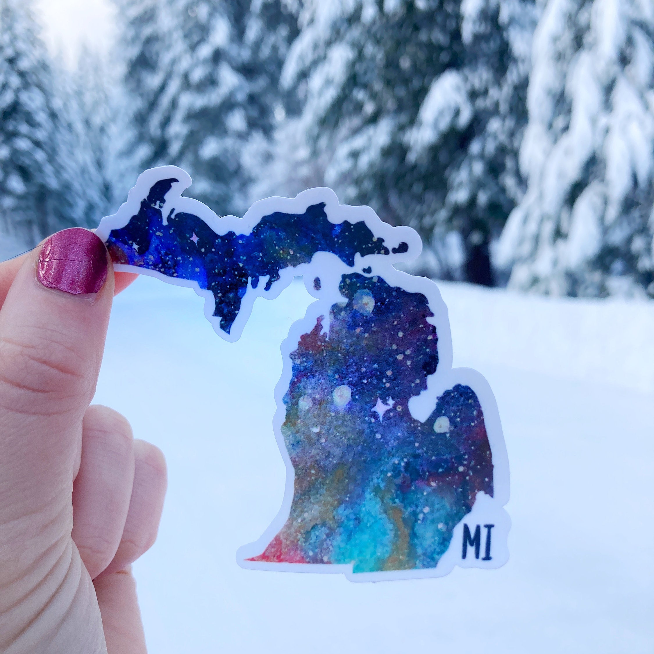 Michigan Sticker: Waterproof Vinyl Decal, Travel Souvenir Gift - Etsy