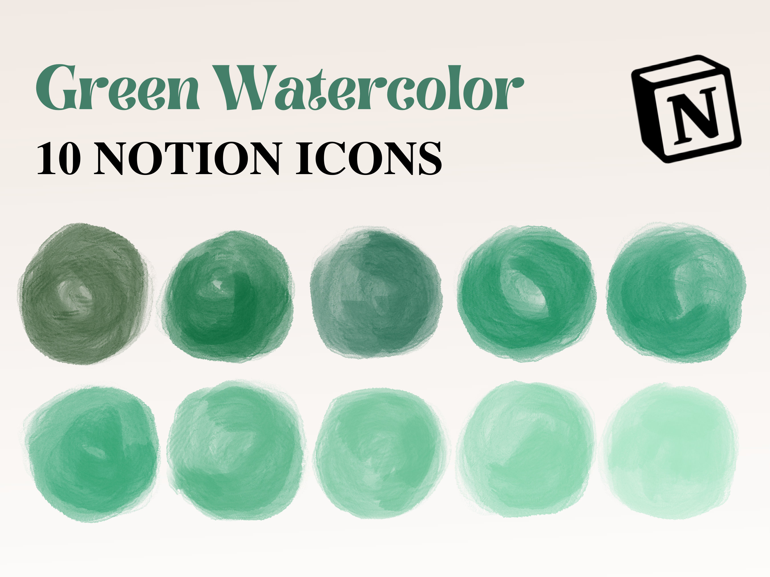 Notion Icons Aesthetic Emerald Green Digital PNG Stickers - Etsy Denmark