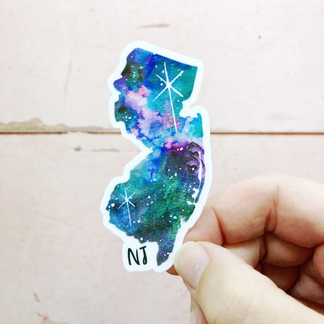 New Jersey Sticker, New Jersey Decal Christmas Gift, Newark NJ, Jersey ...
