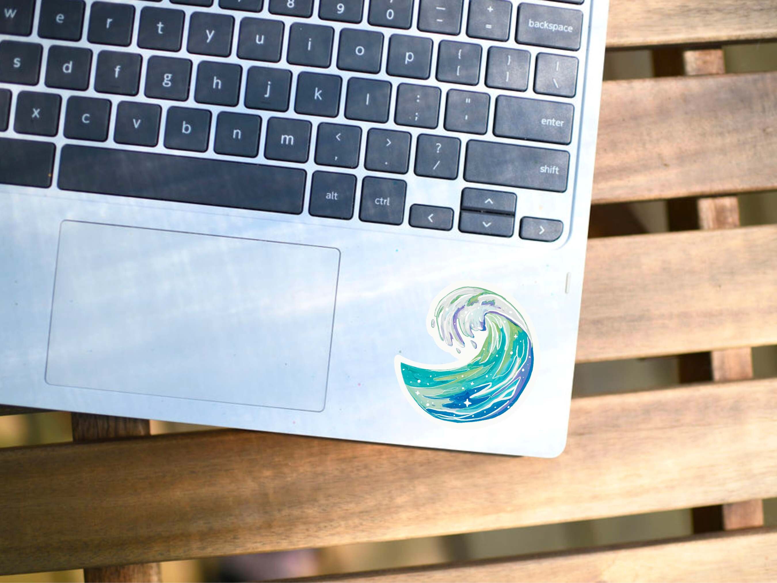 Ocean Wave Sticker: Waterproof Vinyl Decal for Laptop, Car, Kayak - Etsy
