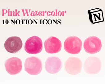 Notion Icons Pink - Etsy UK