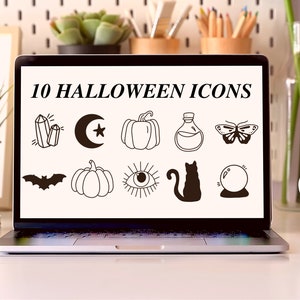 Halloween Witchy Notion Icons - Aesthetic Digital Stickers for Life ...