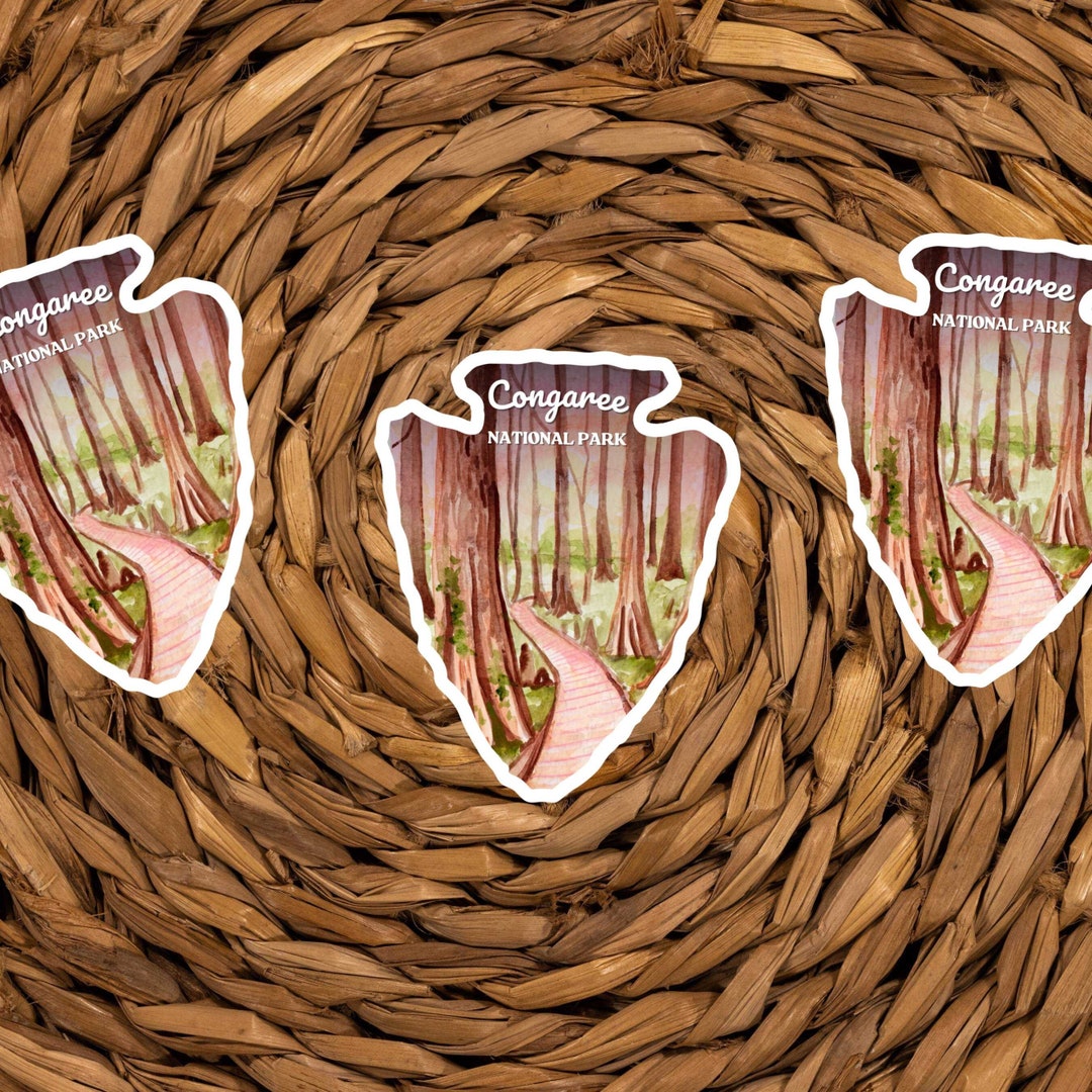 Congaree National Park Sticker, Vinyl NPS Decal, Travel Stickers, Water ...
