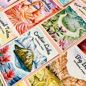 63 National Park Postcard Pack, National Park Gift, Vintage Travel ...