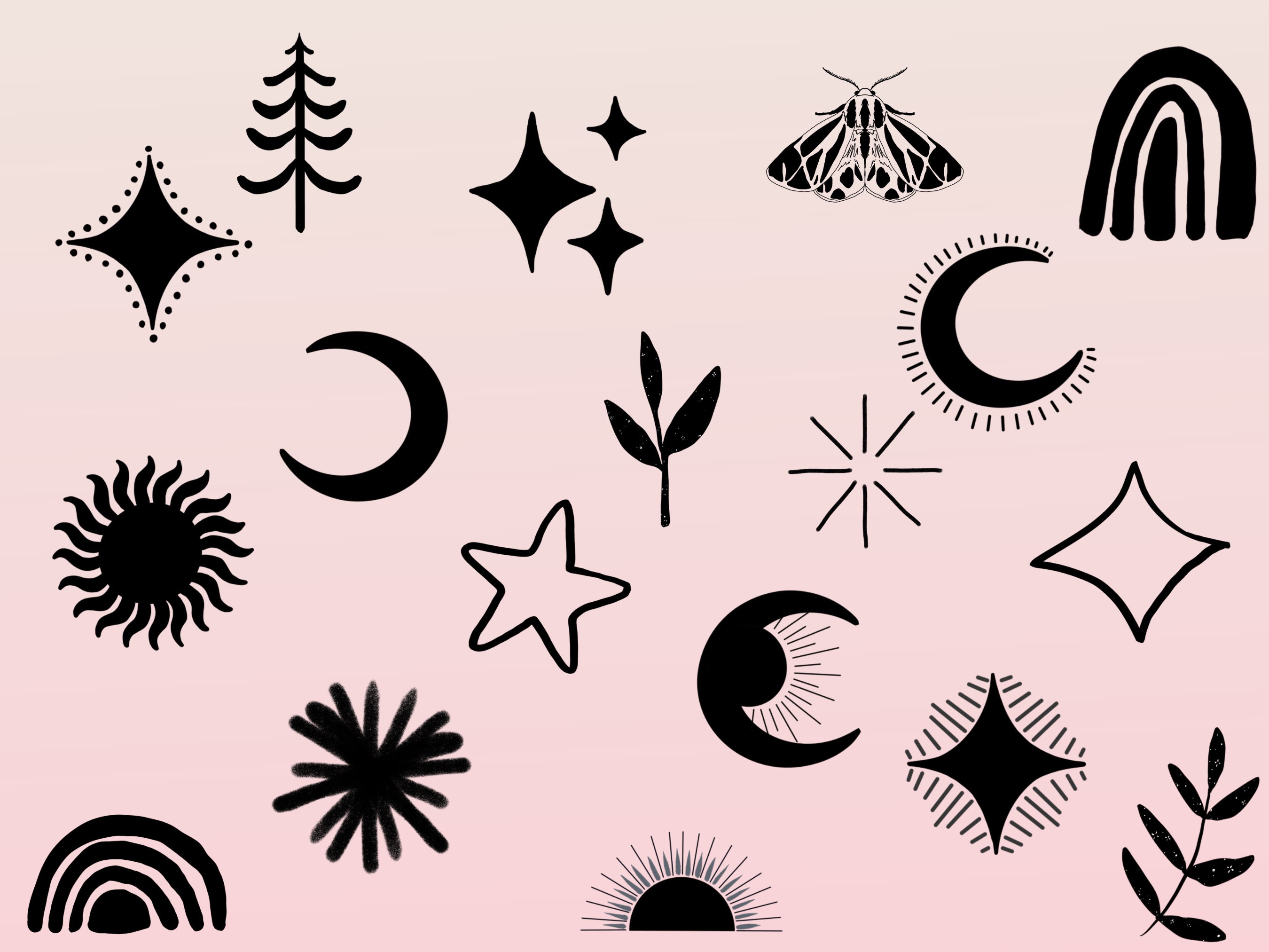Notion Template Icons Celestial Digital Icon Set for Life - Etsy