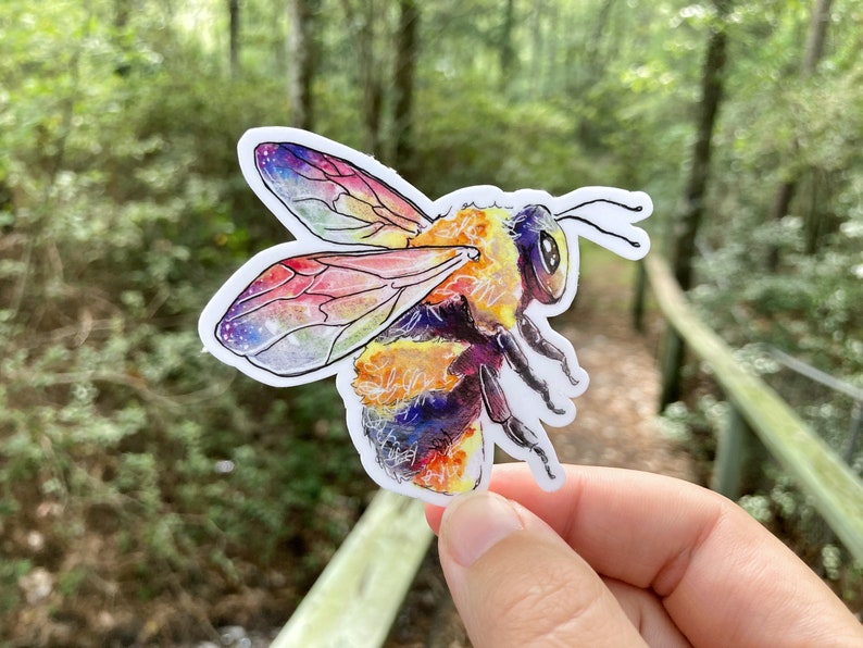 Bee Sticker Honey Bee Waterproof Vinyl Sticker Bee Kind | Etsy