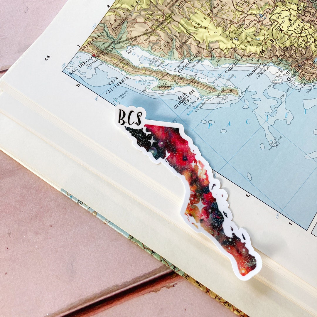 Baja California Sur Sticker, Mexico Vinyl Sticker, Baja Sticker, Laptop ...