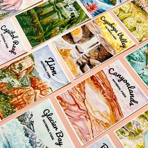 63 National Park Postcard Pack, National Park Gift, Vintage Travel ...