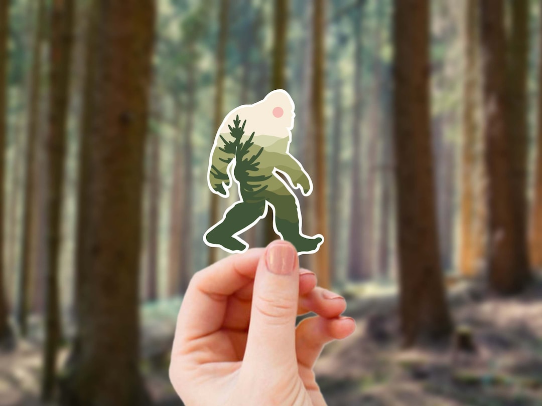 Sasquatch Sticker: Waterproof Bigfoot Car Decal - Etsy