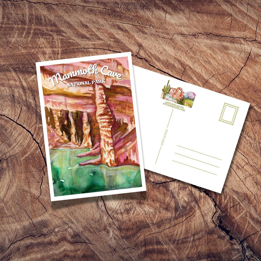 Mammoth Cave Postcard, National Park Postcard, Vintage Postcards ...