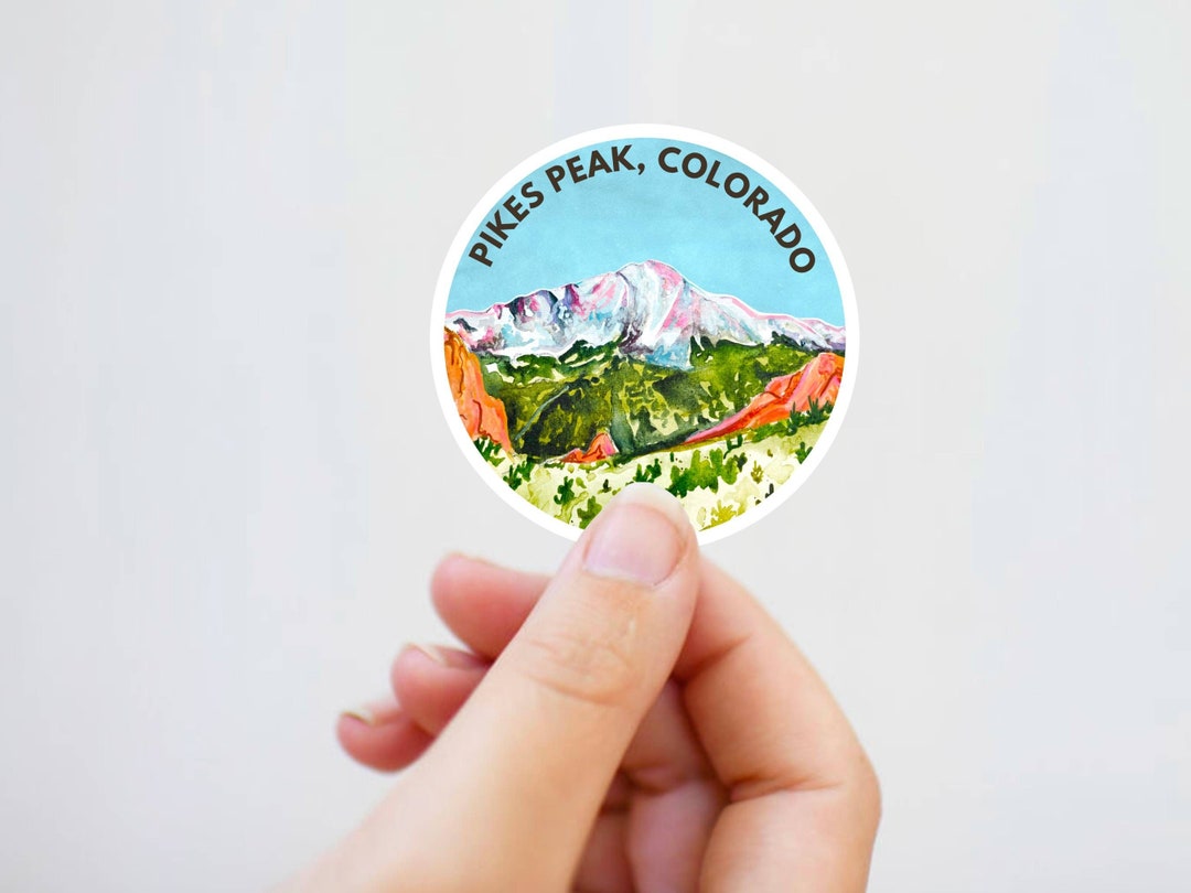 Pikes Peak Sticker, Colorado Springs, Rocky Mountains, Garden of the ...