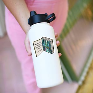 Book Sticker, Reading Quote, Book Club, Bookish Stickers for Water ...